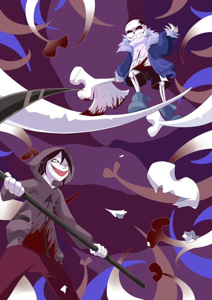 Horrortale&殺戮の天使 Sans&Zack－堆糖，美好生活研究所